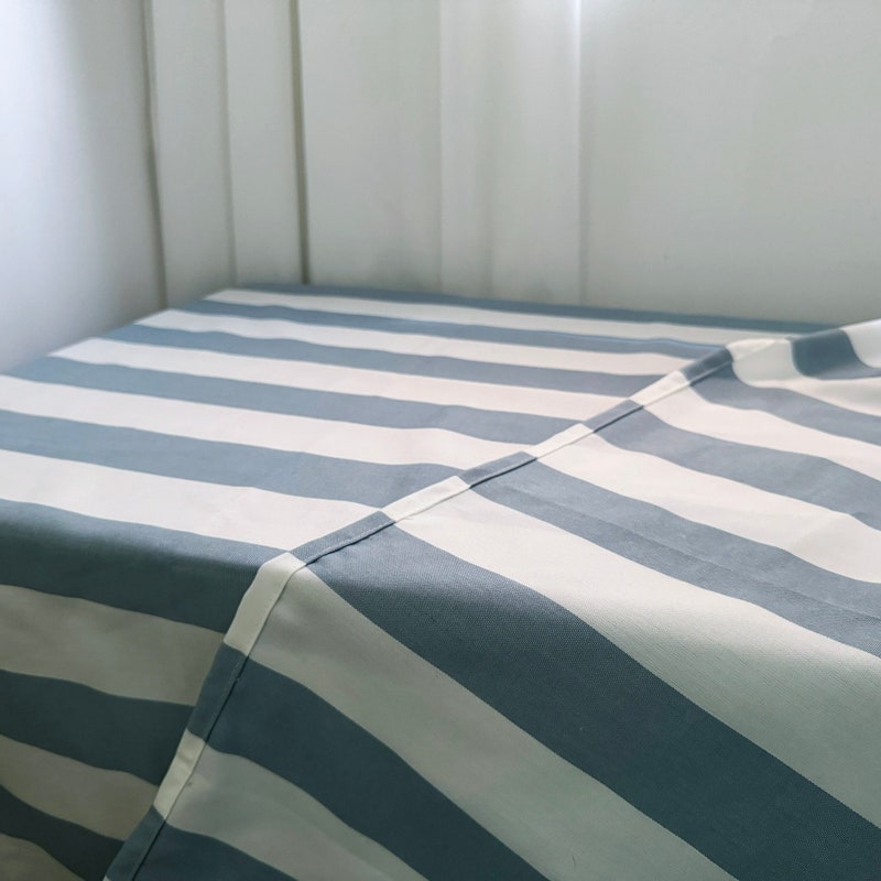 Light Blue Linen Rectangular Tablecloth - Etsy