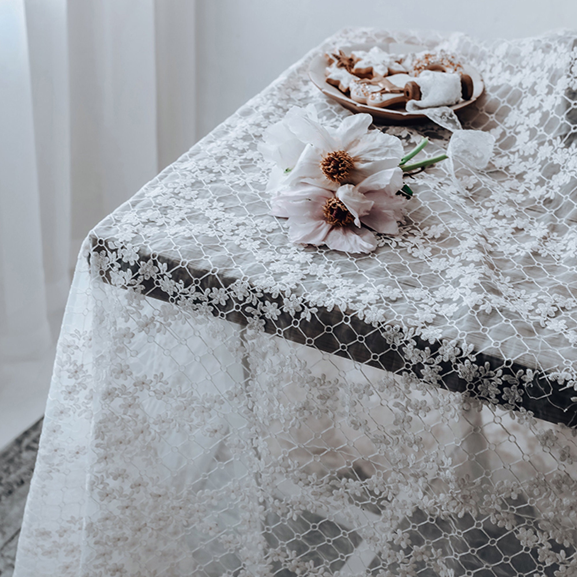 Black Lace Tablecloth