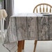 Wood Grain Tablecloth,cotton and Linen Tablecloth,outdoor Tablecloth ...