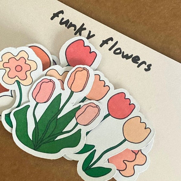 Flower Stickers - Etsy