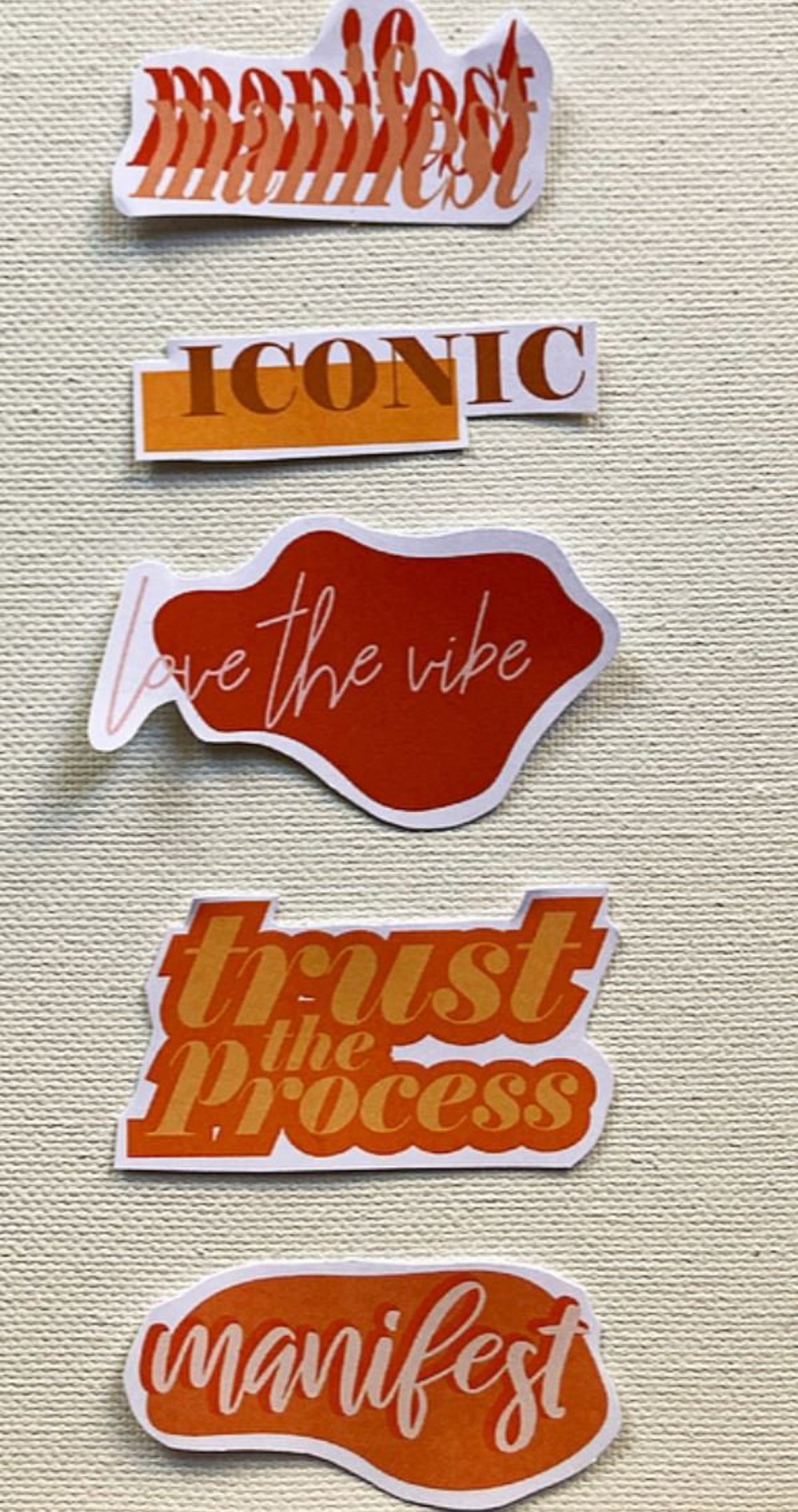 AESTHETIC STICKER SET / Manifesting Trust the Process Vibe - Etsy Australia