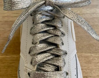 Silver Glitter Laces Shoelaces Original Laces for Sneakers - Etsy