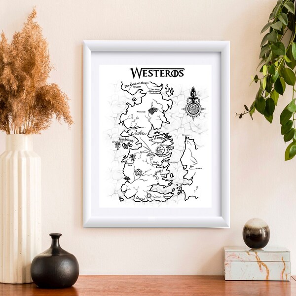 Map of Westeros Svg - Etsy