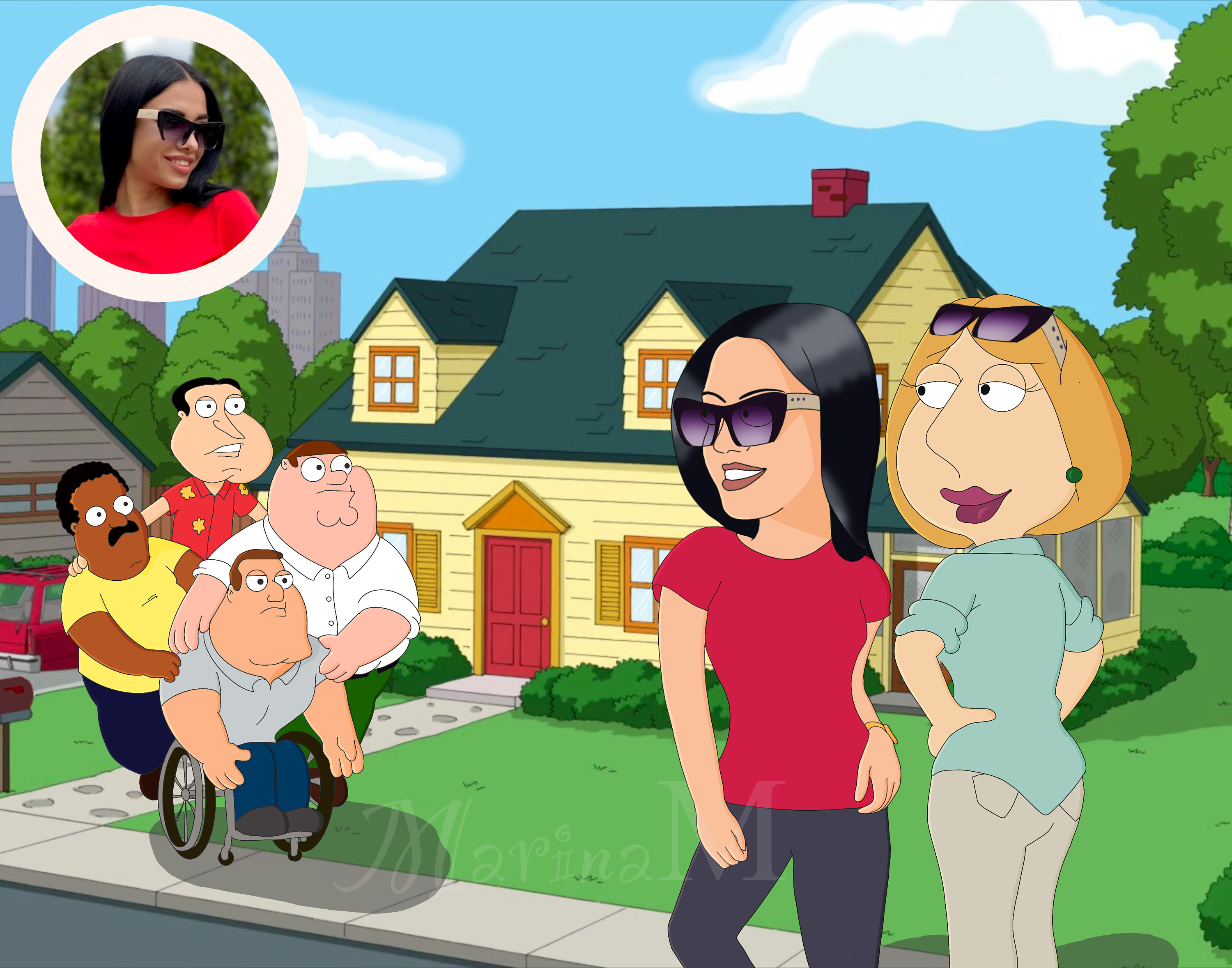 Cartoon Characters Family Guy Portraits, Personalized Gifts, Custom ...