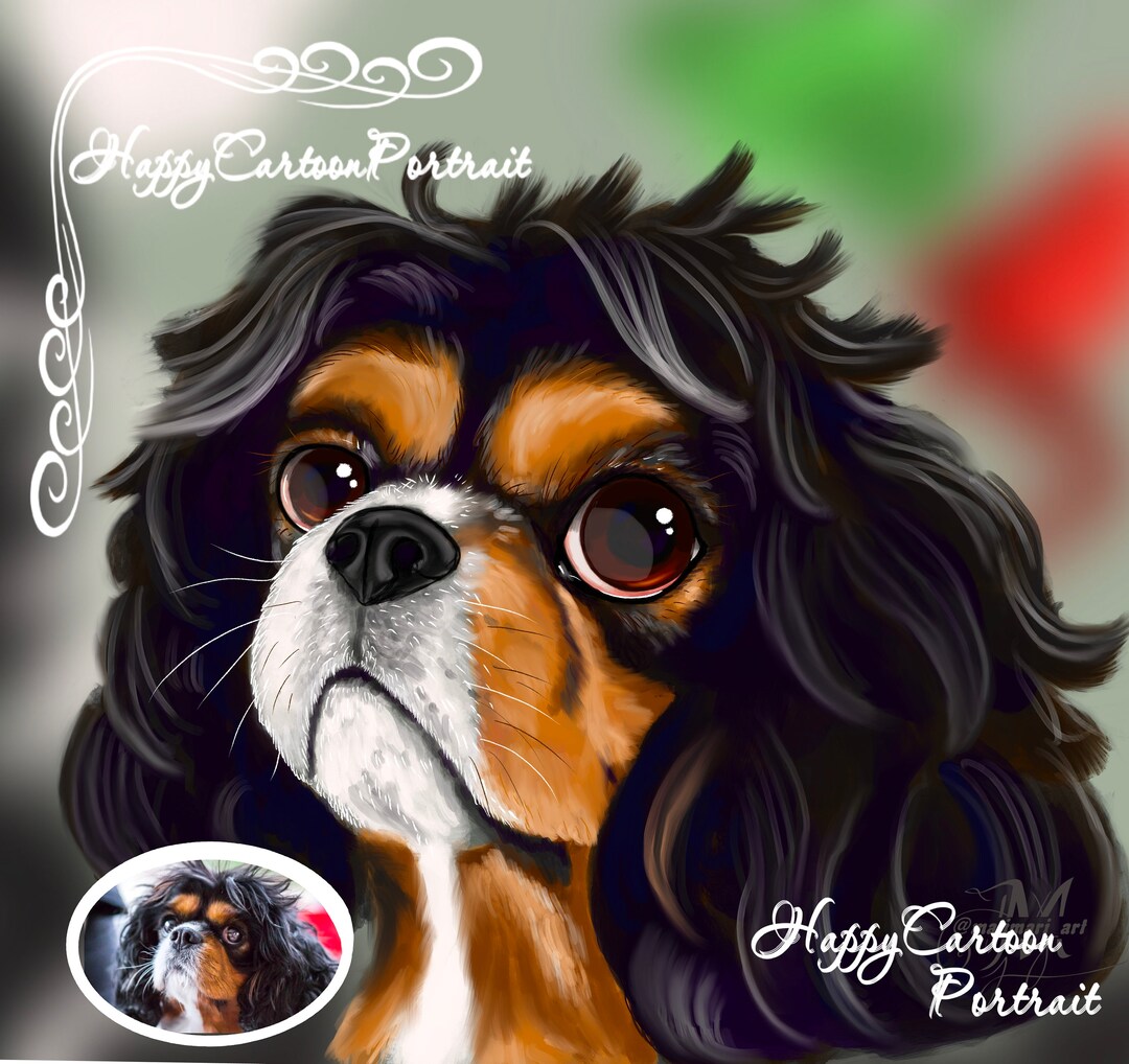 Custom Pet Portrait: Realistic Dog, Cat, Bird Drawing (digital Gift) - Etsy
