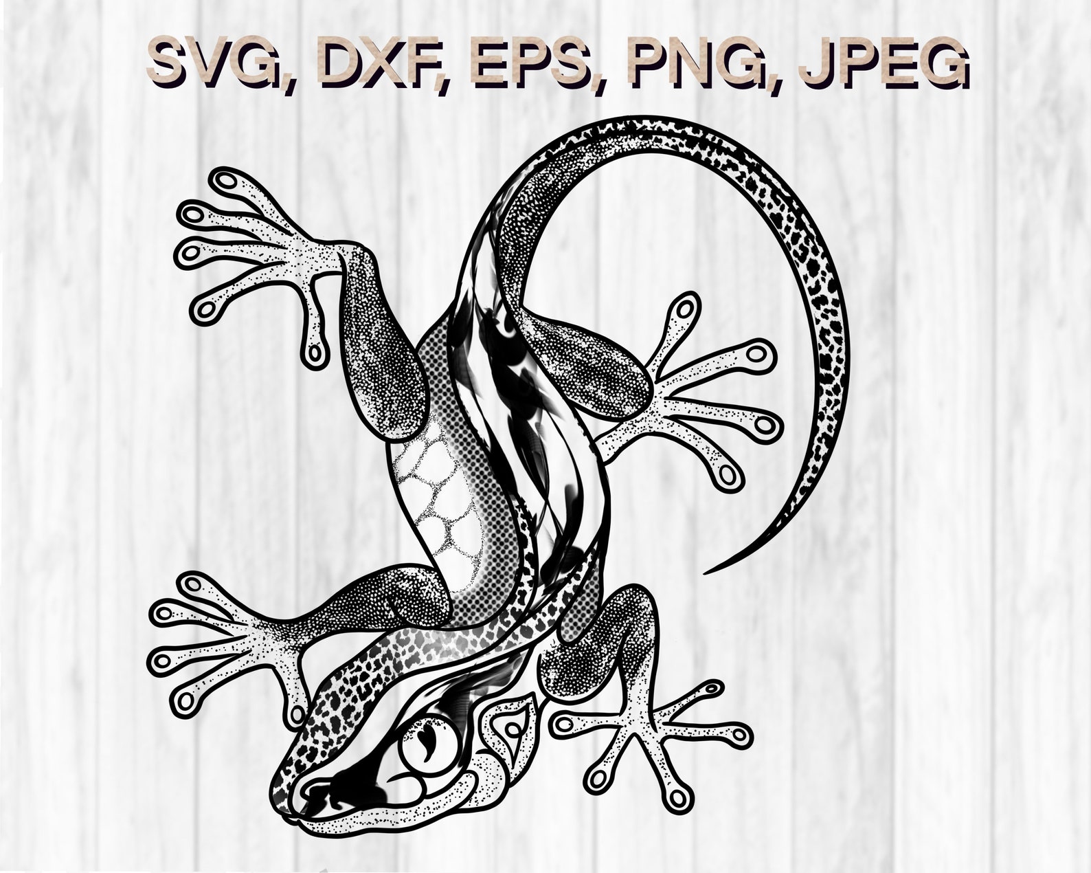 Svg Dxf EPSPNG Jpeg Digital Files Lizard - Etsy