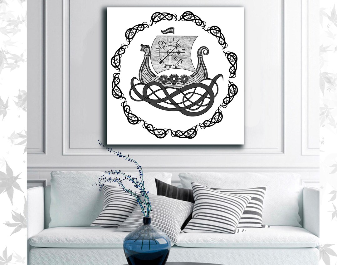 Celtic Drakkar| Svg,dxf, EPS,PNG, Jpeg Digital Files| Printable Wall ...