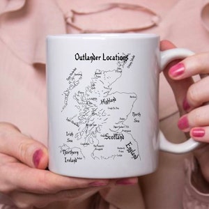 Outlander Locations Map PNG, PDF, Jpeg Digital Files|outlander Style ...