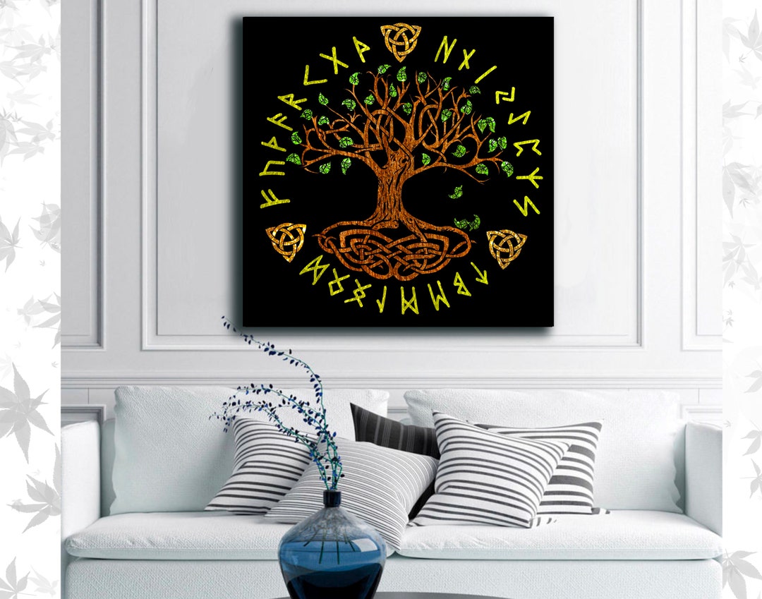 World Tree Yggdrasil Artpng, PDF, Jpeg Digital Files Printable Wall Art ...