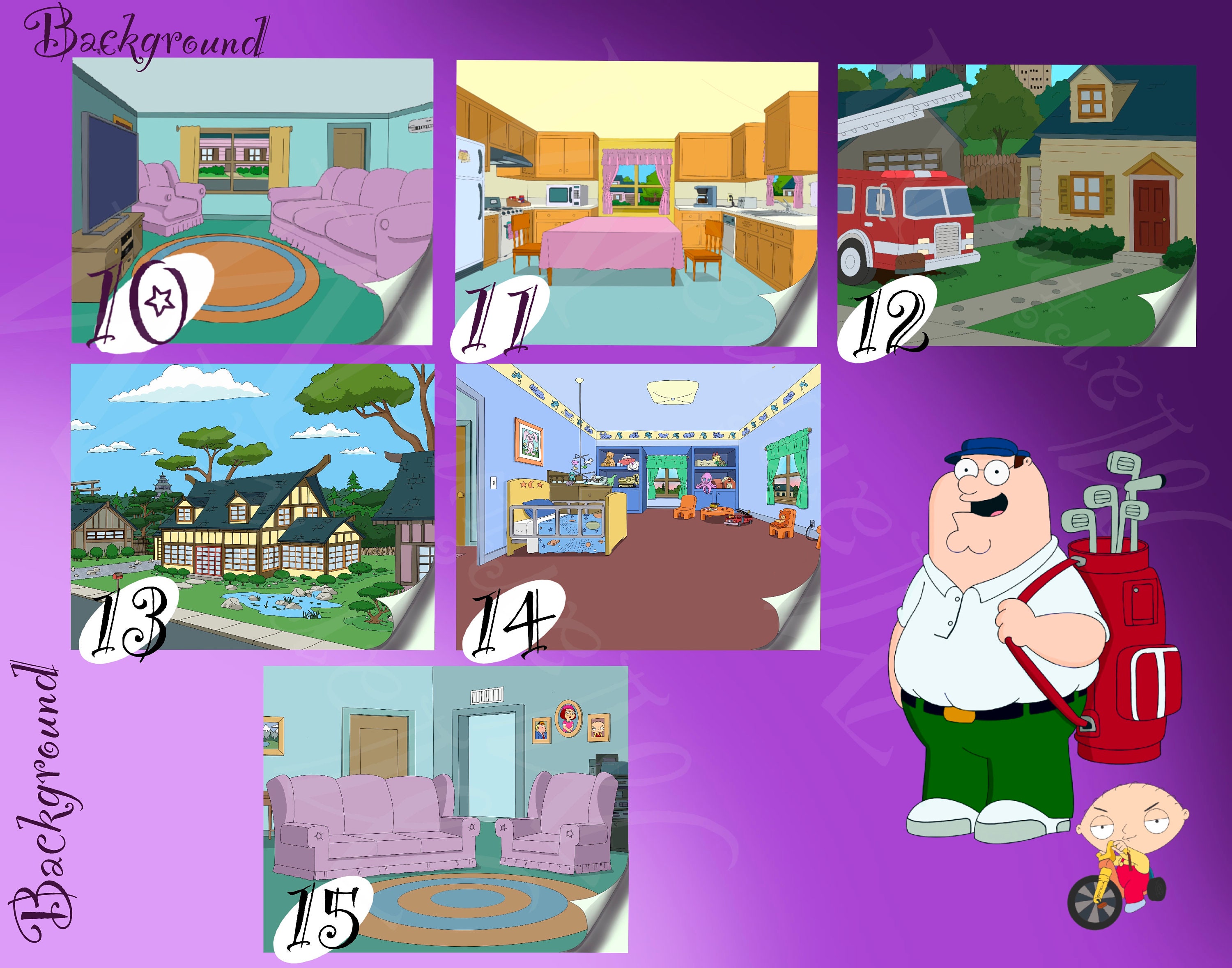 Famous Cartoon Custom Family Guy Portraits Personalized | Etsy