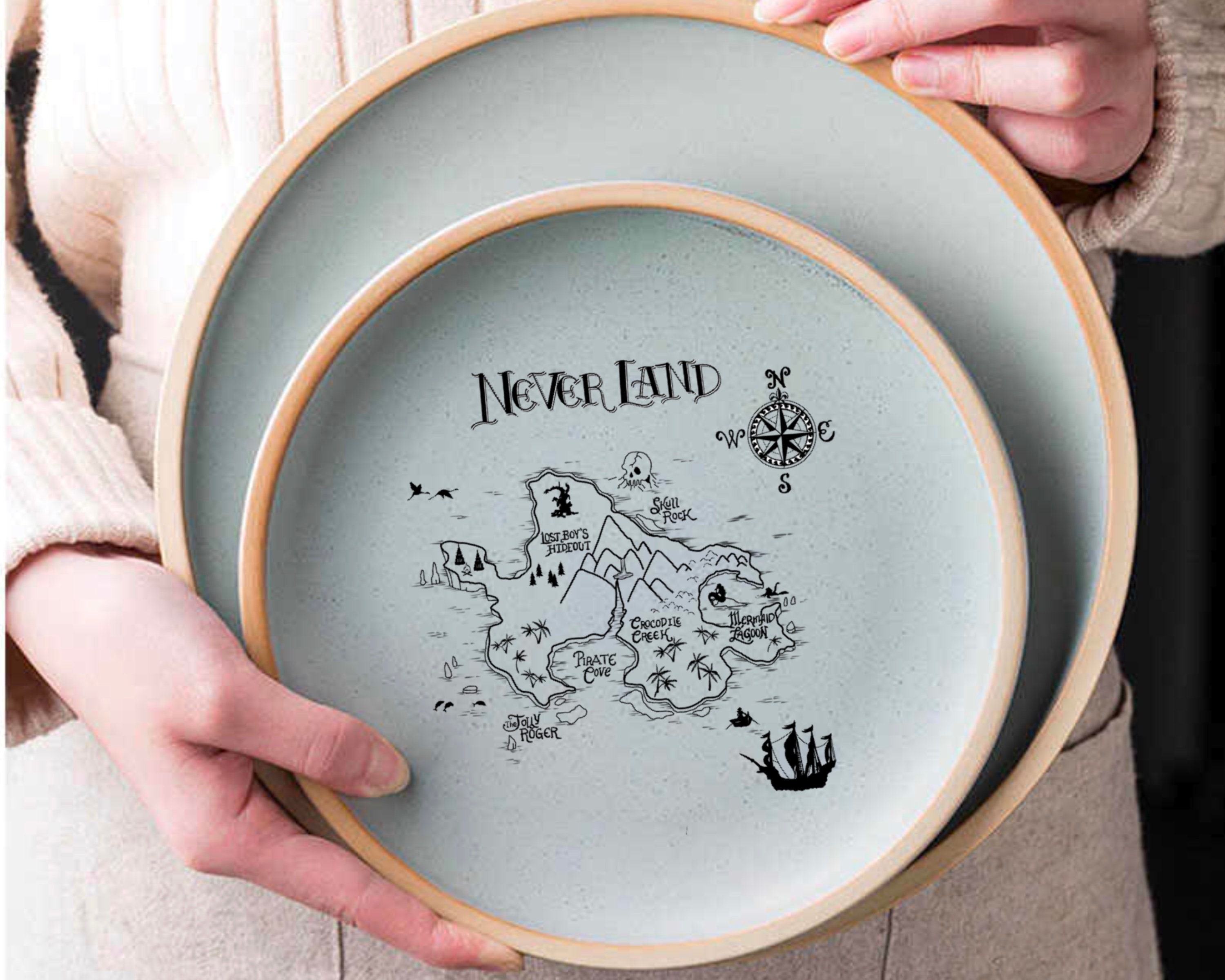 Neverland Map |peter Pan PNG, Jpeg, PDF Digital Files - Etsy