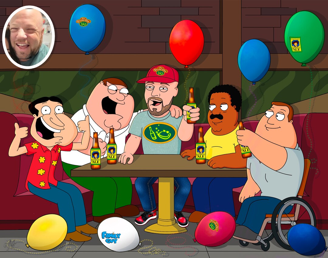 Individual Portrait |family Guy Custom Drawing | Family Portrait ...