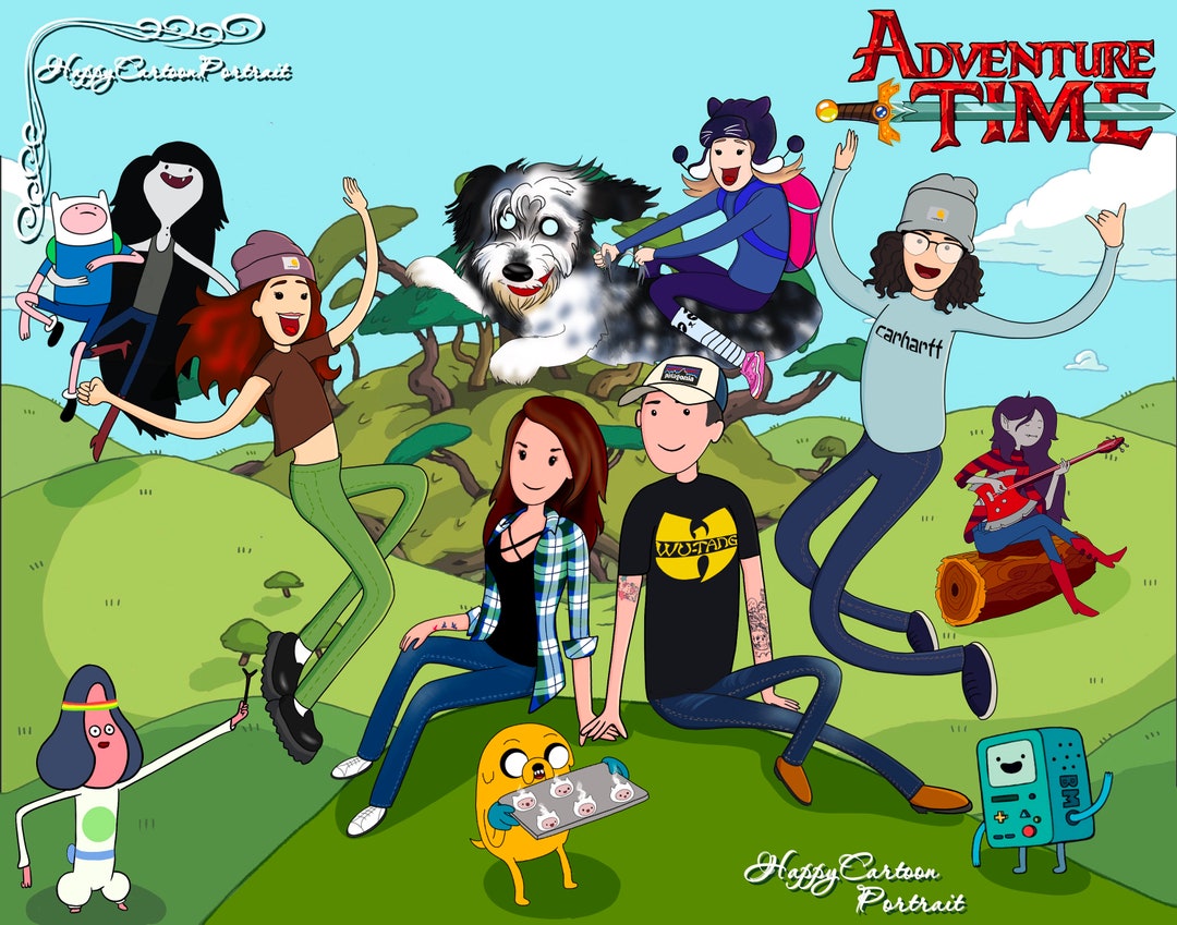Adventure Time Cartoon Portrait | Adventure Style Portrait |custom ...