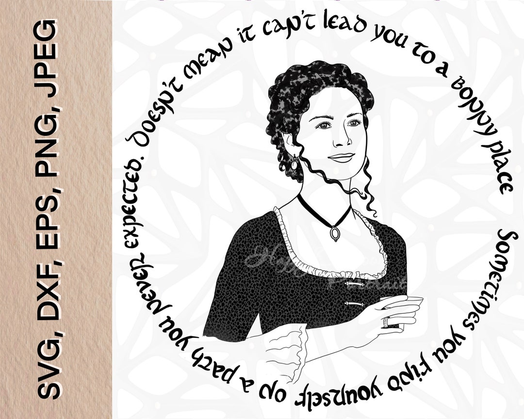 Outlander Claire Fraser Svg, Dxf, EPS,PNG, Jpeg Digital Files|outlander ...