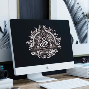 Magic Symbol Asgard Symbol Runes and Triangle Symbol |celtic Protection ...