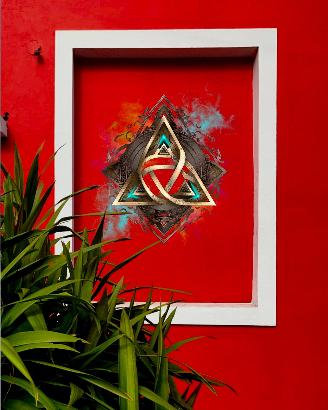 Magic Symbol Asgard Symbol Runes and Triangle Symbol | PNG, PDF, Jpeg ...