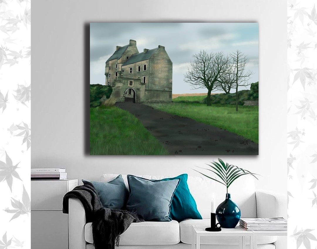 Outlander Lallybroch Print: Jamie and Claire's Home (digital Download ...