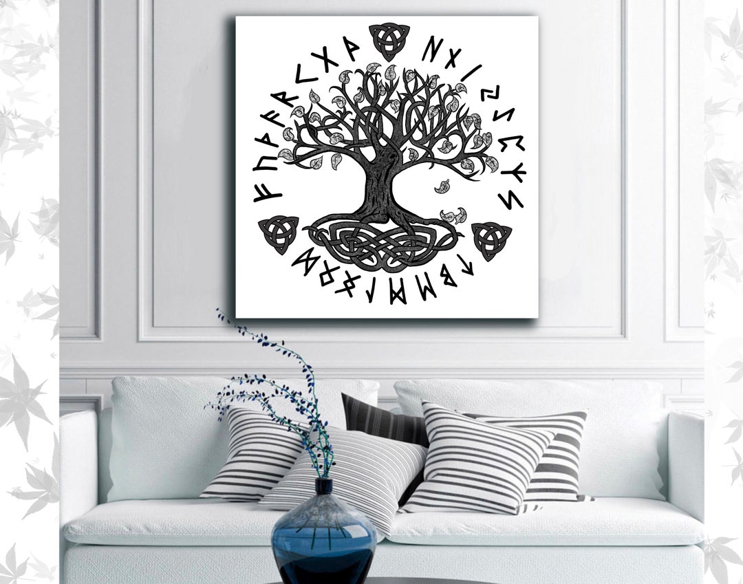 World Tree | Yggdrasil Art| Svg,dxf, EPS,PNG, Jpeg Digital Files ...