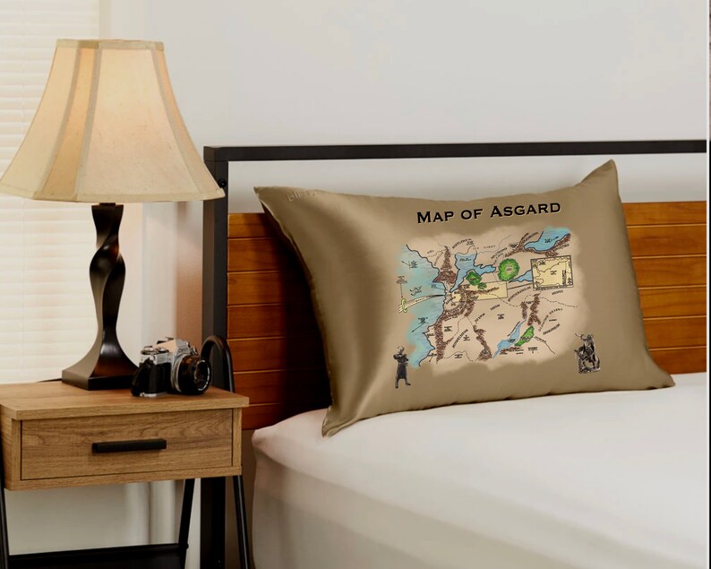 Asgard Map Art Print: Hand-drawn Color Map (digital Download) - Etsy