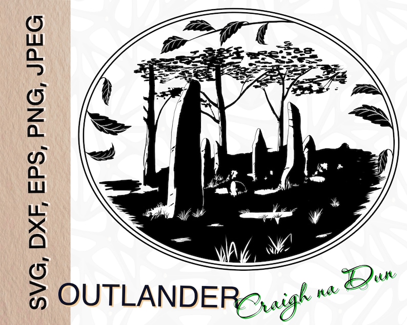 Outlander Stone Svg Dxf EPSPNG Jpeg Digital Files - Etsy