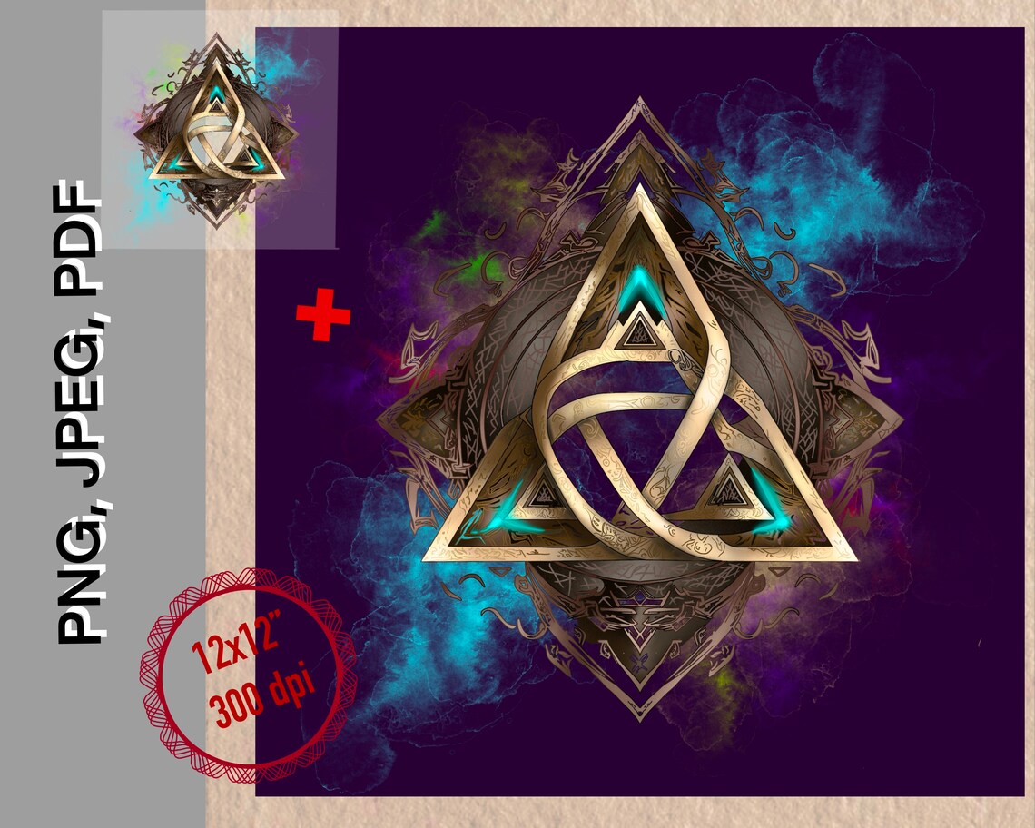 Magic Symbol Asgard Symbol Runes and Triangle Symbol | PNG, PDF, Jpeg ...