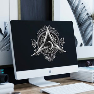 Celtic Knot Asgard Symbol: Runes Triangle Amulet (digital Files) - Etsy