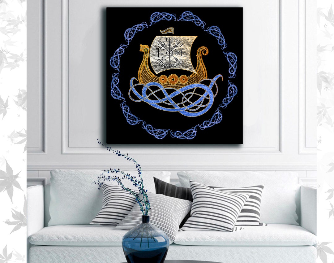 Celtic Drakkar PNG, PDF, Jpeg Digital Files Printable Wall Art - Etsy