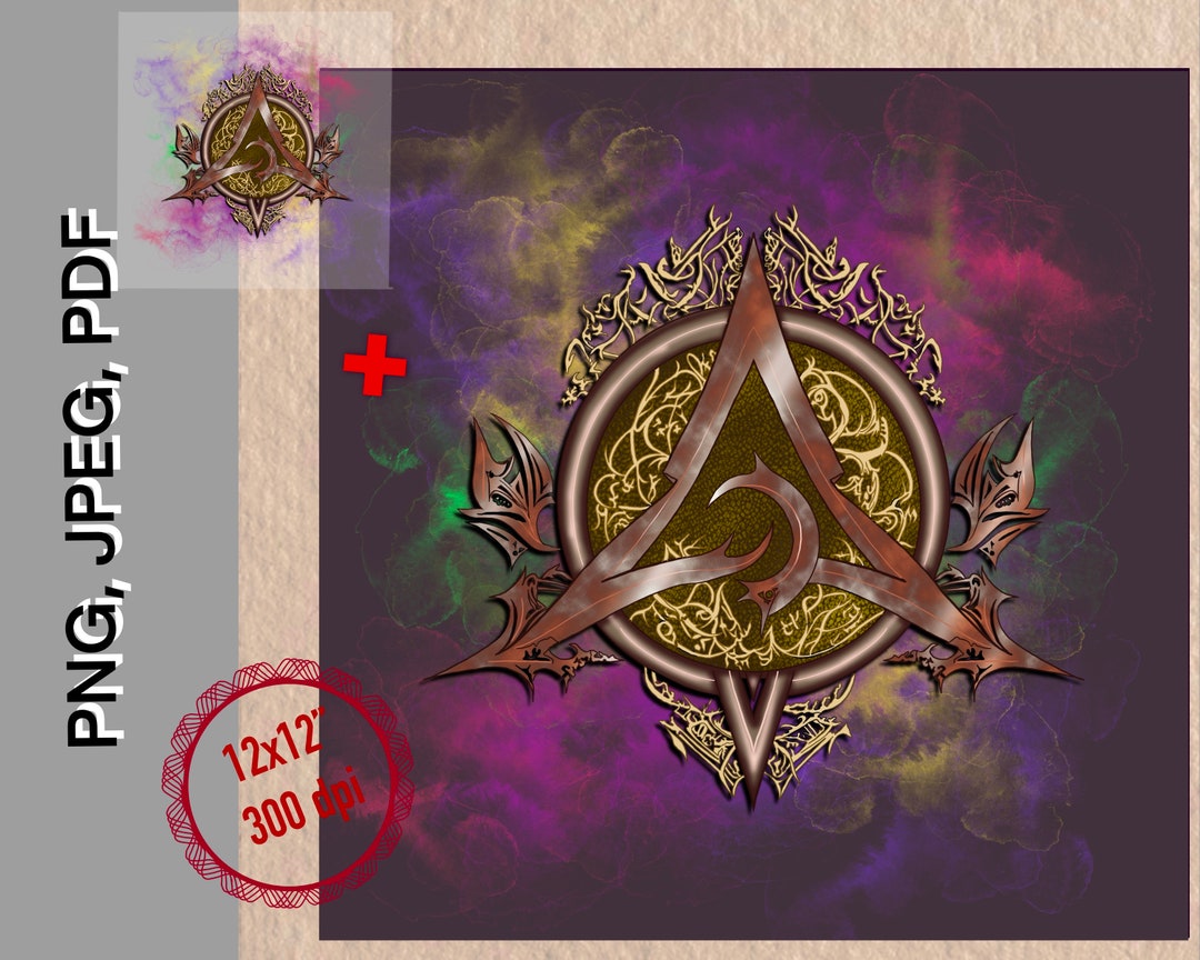 Magic Symbol Asgard Symbol Runes and Triangle Symbol | PNG, PDF, Jpeg ...