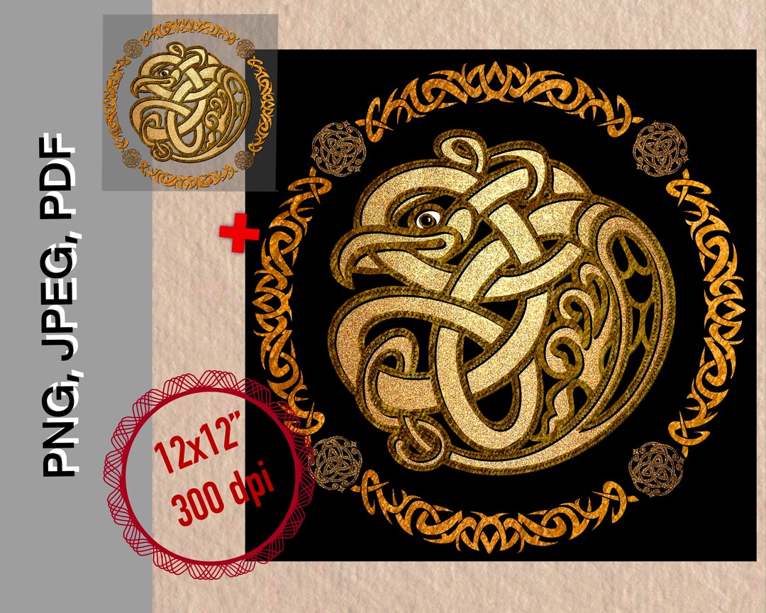 Celtic Protection Amulet | Celtic Eagle - Magic Pattern | Printable ...