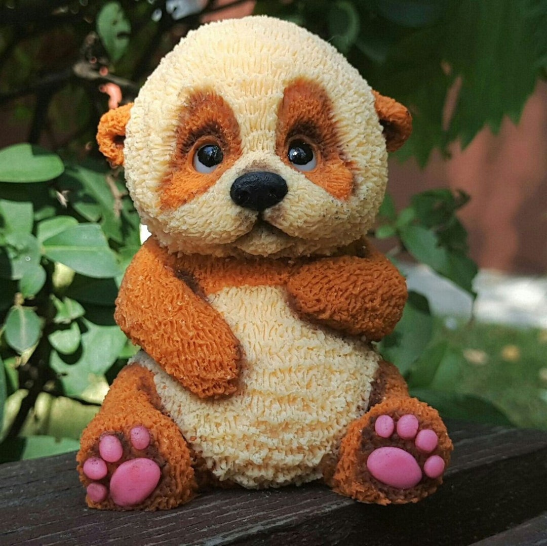 3D Panda Soap Mold, 3D Silicone Mold Panda for Soap, Candle SILICONE ...