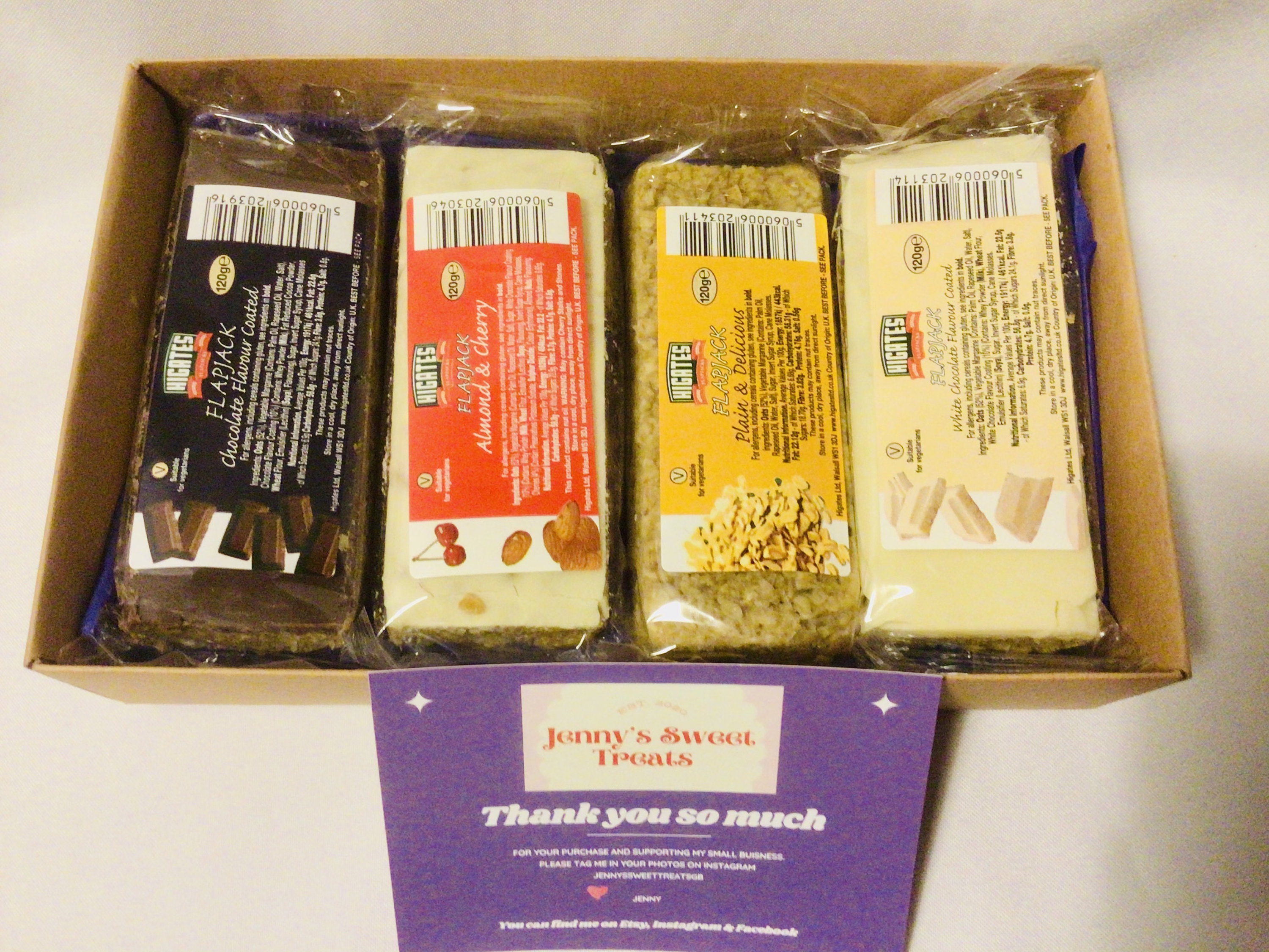 FLAPJACK ASSORTED Gift Box 4 Assorted Bars Birthday Gift - Etsy UK
