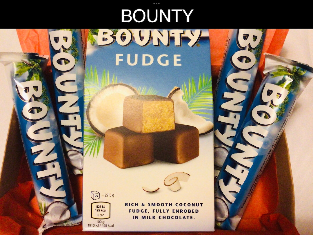 BOUNTY CHOCOLATE Gift - Contains Bounty Chocolate Bars and Bounty Fudge ...
