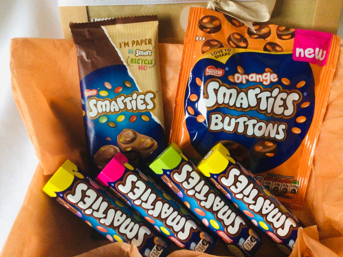 SMARTIES Chocolate Box Nestle Assorted Box of Smartie Treats | Etsy