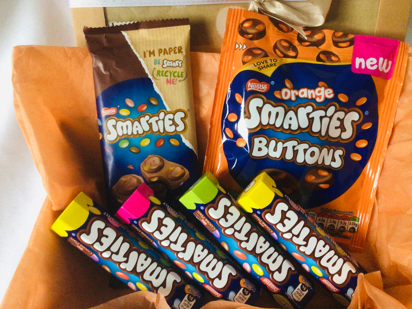 SMARTIES Chocolate Box Nestle Assorted Box of Smartie Treats | Etsy