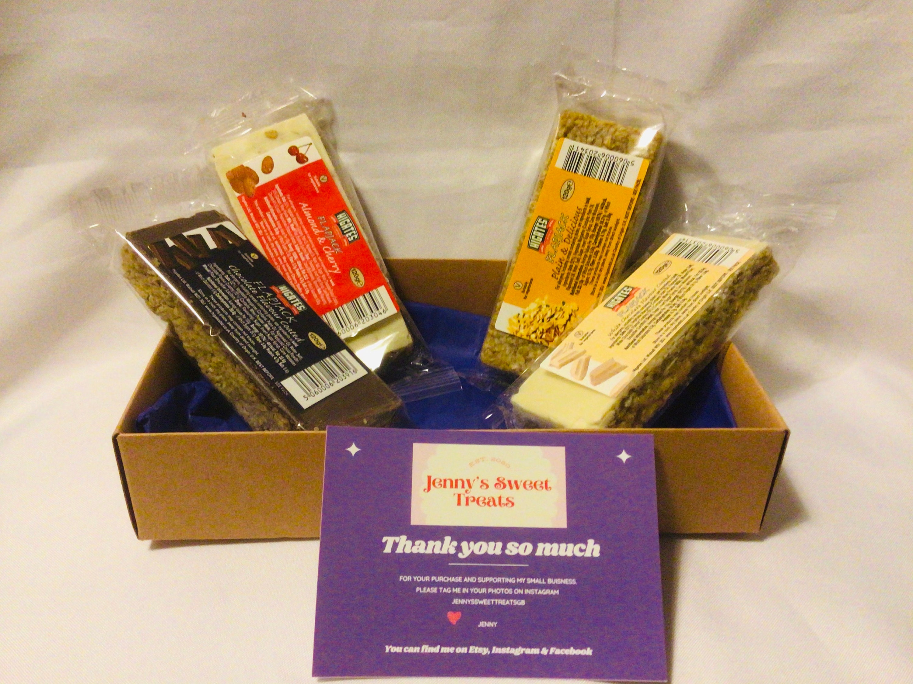 FLAPJACK ASSORTED Gift Box 4 Assorted Bars Birthday Gift - Etsy UK