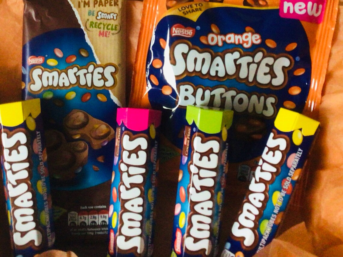 SMARTIES Chocolate Box Nestle Assorted Box of Smartie Treats | Etsy