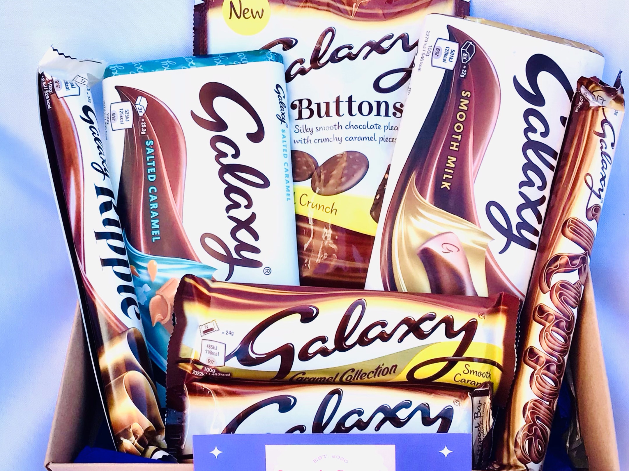 GALAXY Chocolate box large & standard bars perfect fathers | Etsy