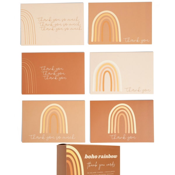 Rainbow Thank You - Etsy