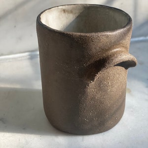 Ceramic Handmade Cup | Handleless Coffee Cup | No Handle Mug | Rustic ...