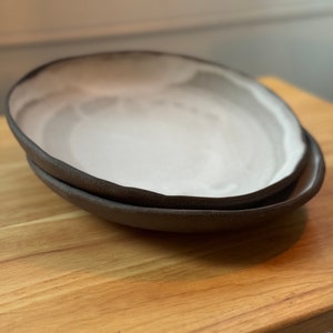 Handmade Ceramic Pasta Bowl: Rustic Stoneware Serving Dish - Etsy