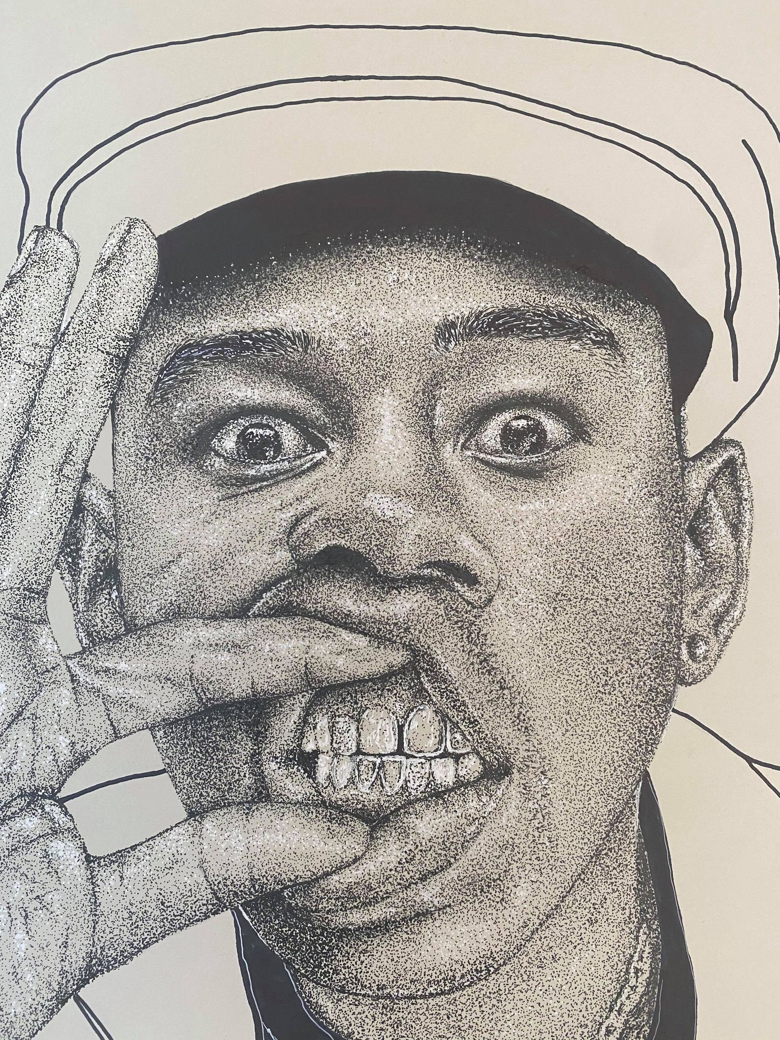 Tyler, the Creator Original Art Pointillism Portrait Drawing - Etsy