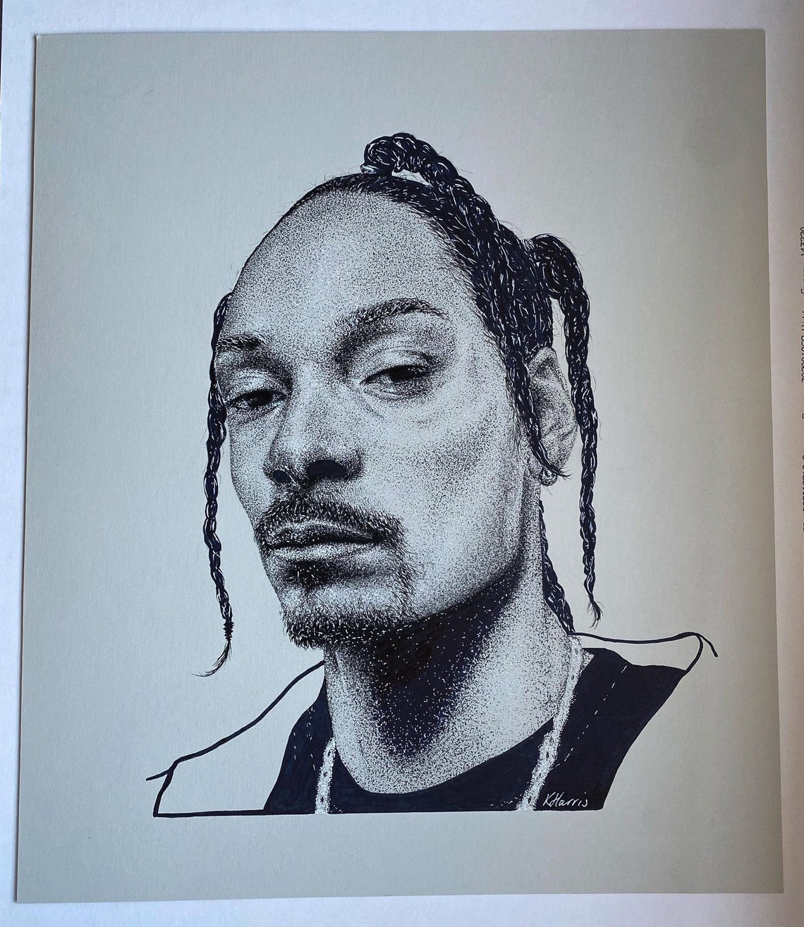 Snoop Dogg Original Art Pointillism Portrait Drawing - Etsy