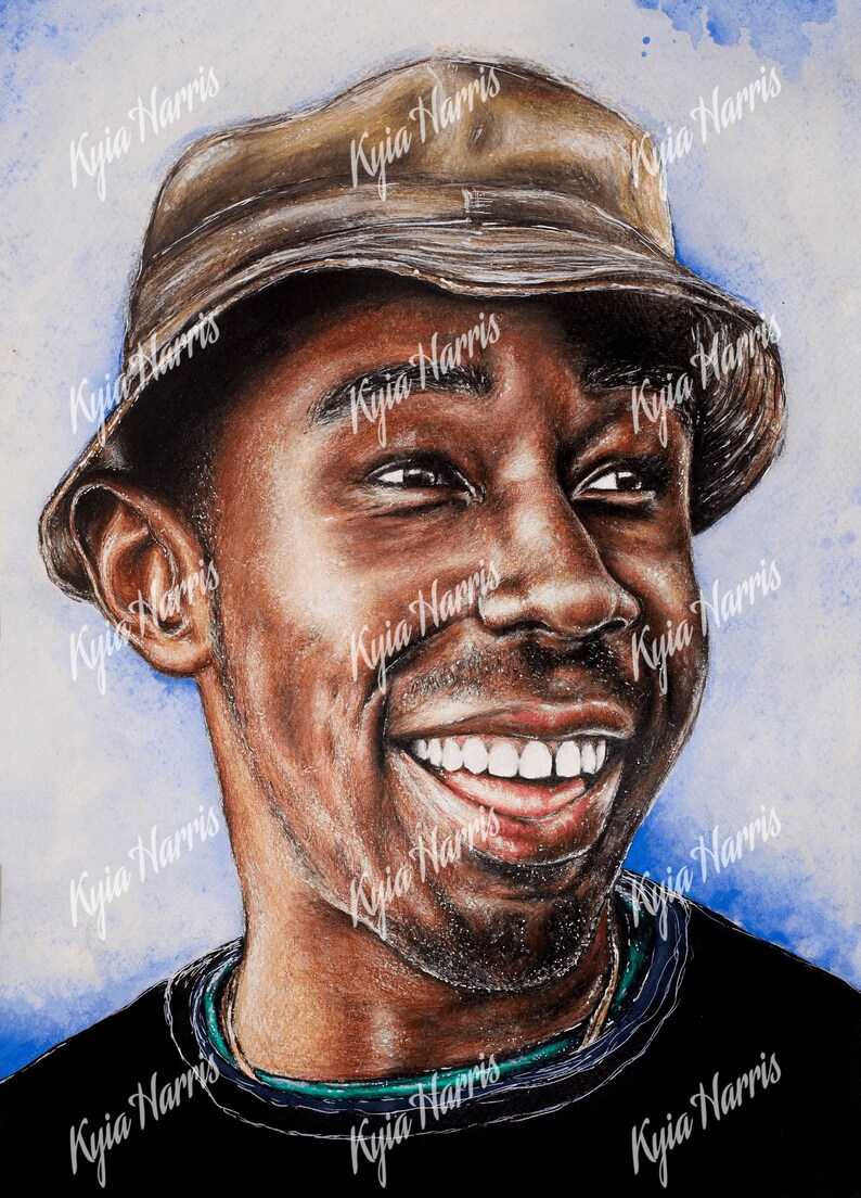 Tyler the Creator Colour Pencil Portrait Drawing PRINT - Etsy