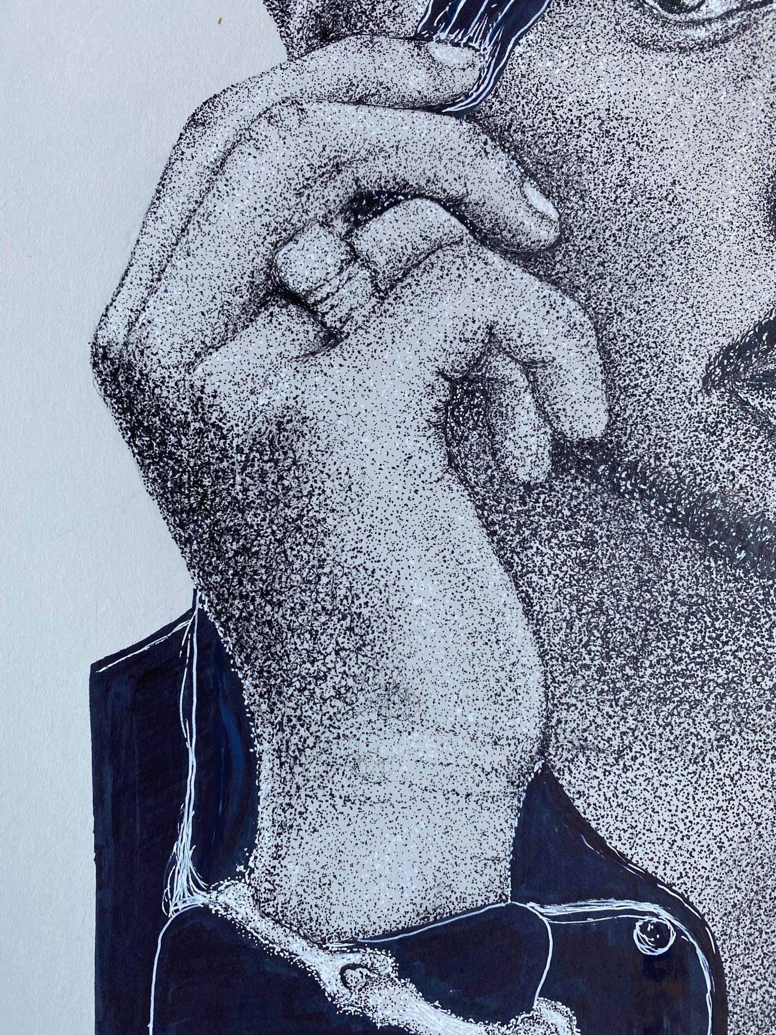 Tupac Shakur / 2pac Original Art Pointillism Portrait Drawing - Etsy