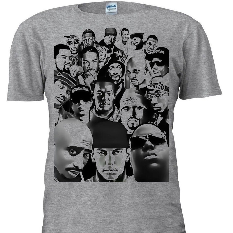 Rap Legends T Shirt Hip Hop Biggie Eazy E Ice Tupac Rappers Dope ...