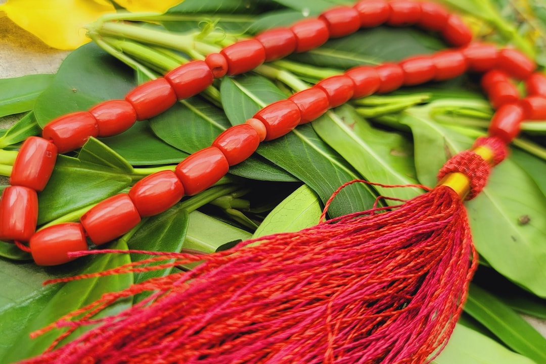 Natural Red Coral Tespih-tasbeeh-misbaha-beads Tasbih-handmade Tasbih ...