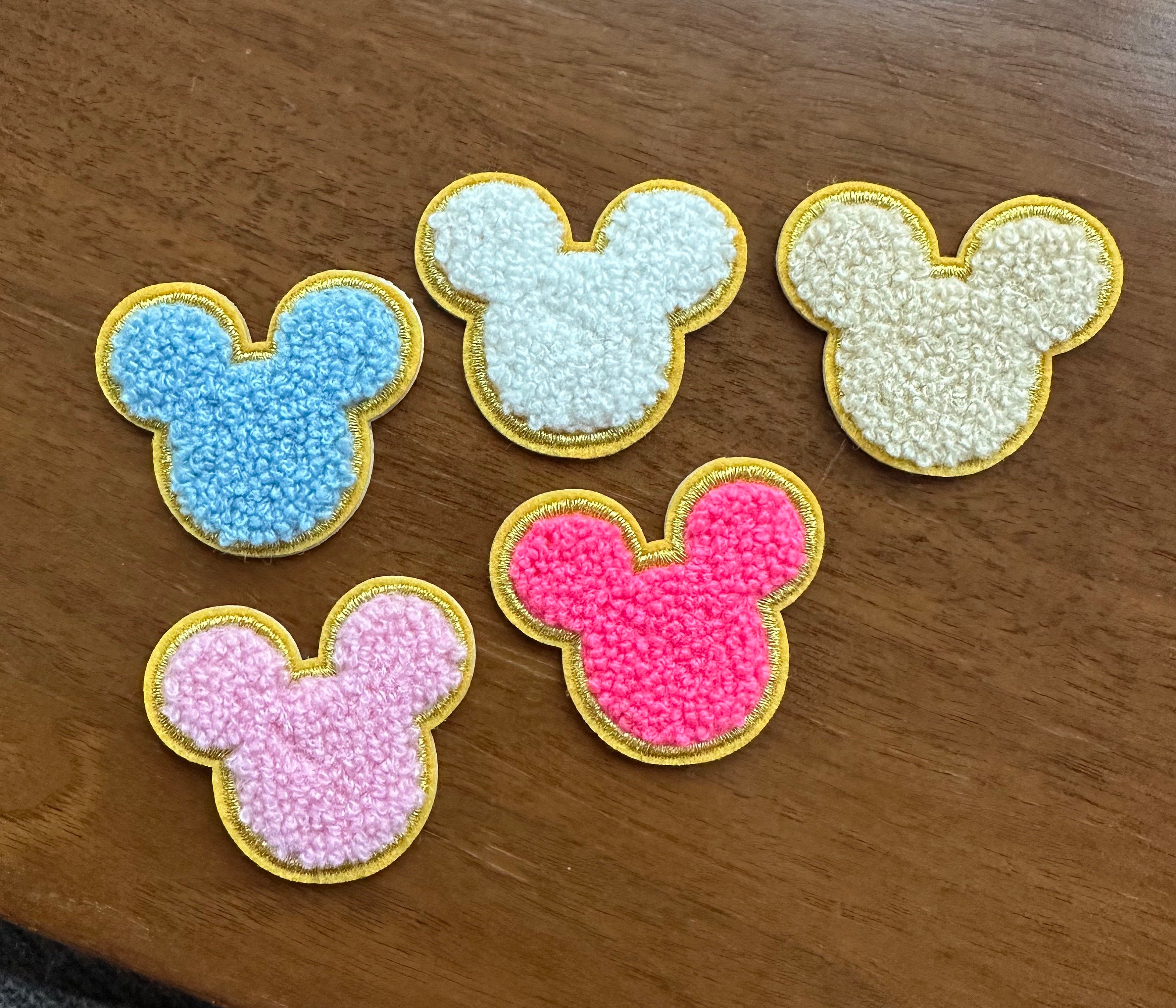 Chenille Mickey Mouse Patches Adhesive Patches Chenille Disney Like ...