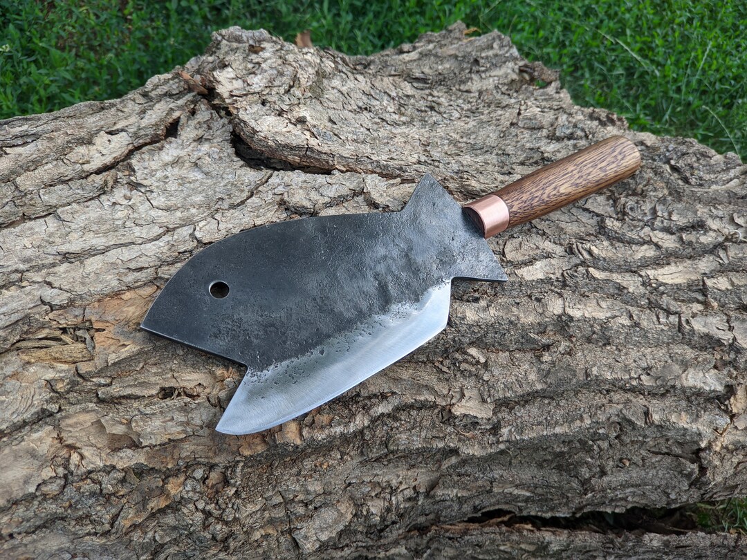 Forged Cleaver, Handmade, Fish Knife, Zoomorphic, Kitchen Axe, Herb ...