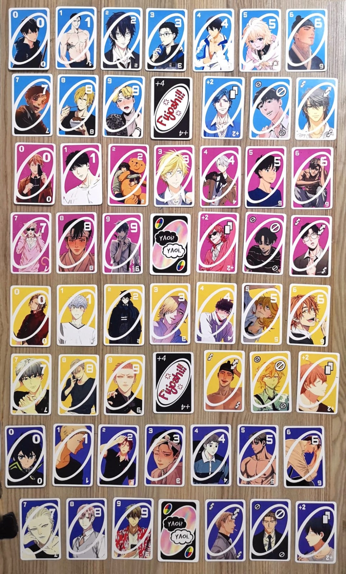 BL Yaoi Anime UNO playing card set model-3 / UNO/ anime / | Etsy