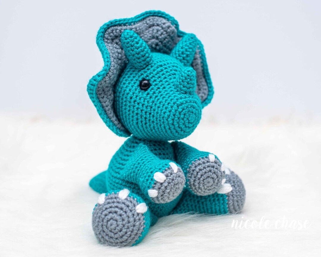 Tanner the Triceratops Finished Product - Etsy